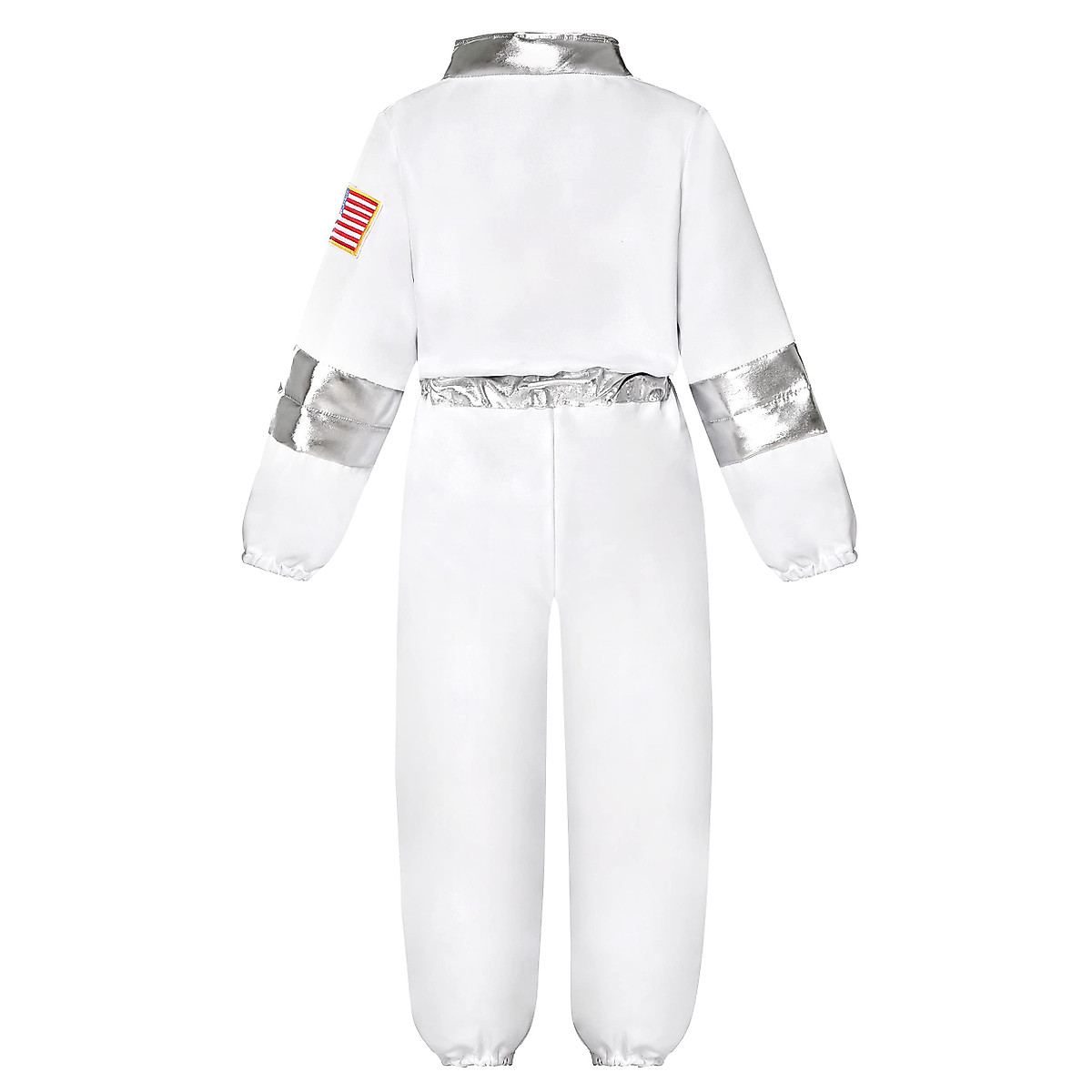 Neilyoshop NASA Pilot Costume Kids Astronaut Costume for Boys Girls Space Pretend Dress Up Cosplay Birthday Gifts White 10-12Years
