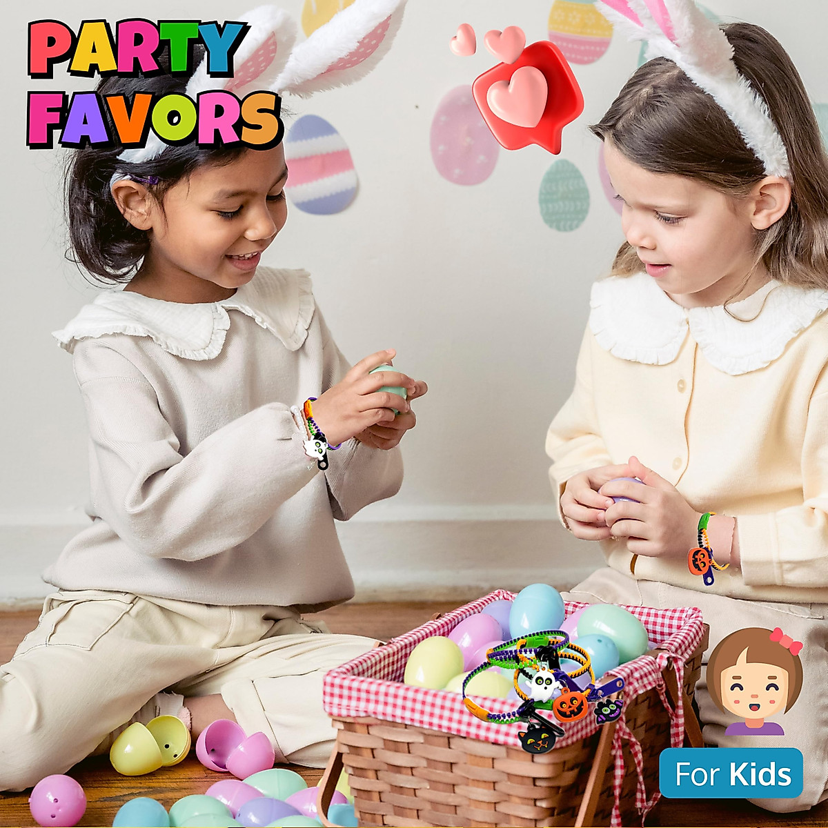 UpBrands Halloween Party Favor For Kids Zipper Bracelets Bulk Set, Kit for Birthday, Goodie Bags & Pinata Filler, Halloween Basket Stuffers, Fidget Toys, Sensory Friendship Jewelry (24 Pack)