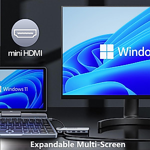 Mini Laptop 8 inch HD Touchscreen Portable 2 in 1 Computer, Windows 11 Pro Small Gaming Laptop,Intel N100 12 GB LPDDR5 1 TB M.2 SSD,WiFi 6,BT5.2 2 MP Camera,G-Sensor,HDMI,Type C