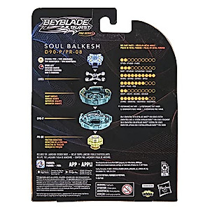 BEYBLADE Burst Pro Series Soul Balkesh Spinning Top Starter Pack - Stamina Type Battling Game Top with Launcher Toy