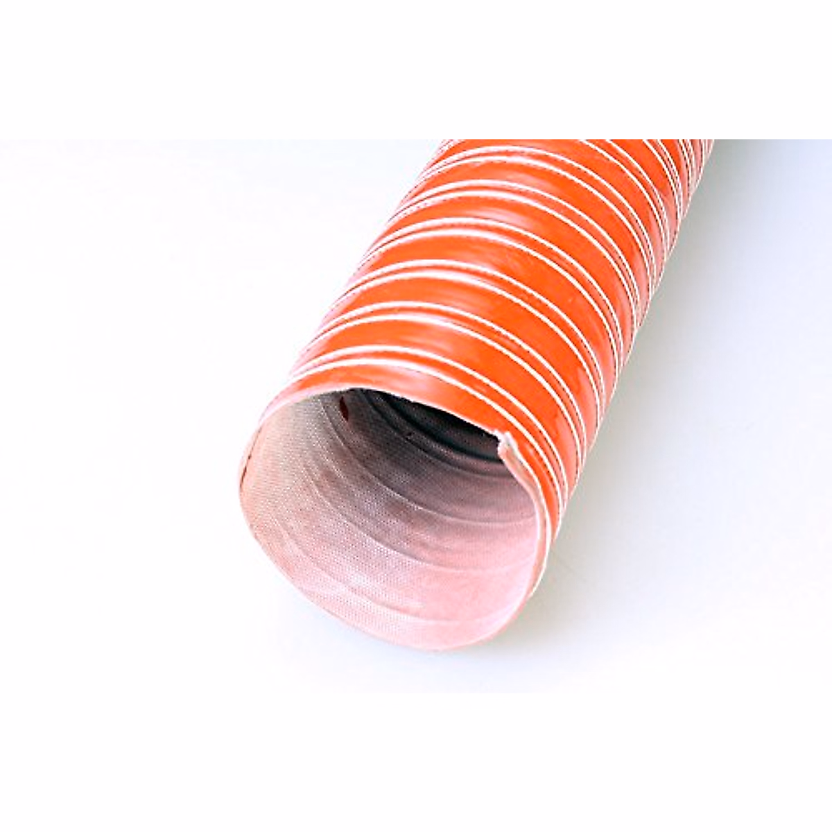 Autobahn88 Automotive SCAT Flex Duct (Silicone-Impregnated Fiberglass, Steel Wire Reinforced), Inner Diameter 51mm (2"), Length 3 Meter (10 Feet) (Red)