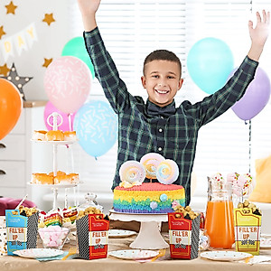 Outus 24 Pieces Race Car Fuel Can Popcorn Treat Boxes Racing Birthday Party Supplies Candy Cookie Container For Baby Shower, Bridal Shower, Race Car Theme Party Favors Decoration