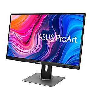 ASUS ProArt Display PA278QV 27” WQHD (2560 x 1440) Monitor, 100% sRGB/Rec. 709 ΔE < 2, IPS, DisplayPort HDMI DVI-D Mini DP, Calman Verified, Anti-glare, Tilt Pivot Swivel Height Adjustable, Black
