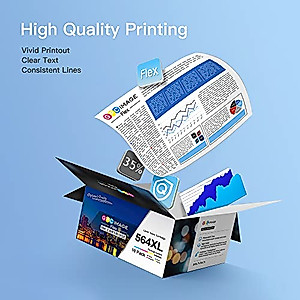 GPC Image Flex Compatible 564XL Ink Cartridge Combo Pack Replacement for HP 564XL 564 XL Ink Compatible with DeskJet 3520 3522 Officejet 4620 Photosmart 5520 6510 6520 Ink Printer (B/C/M/Y, 10 Pack)
