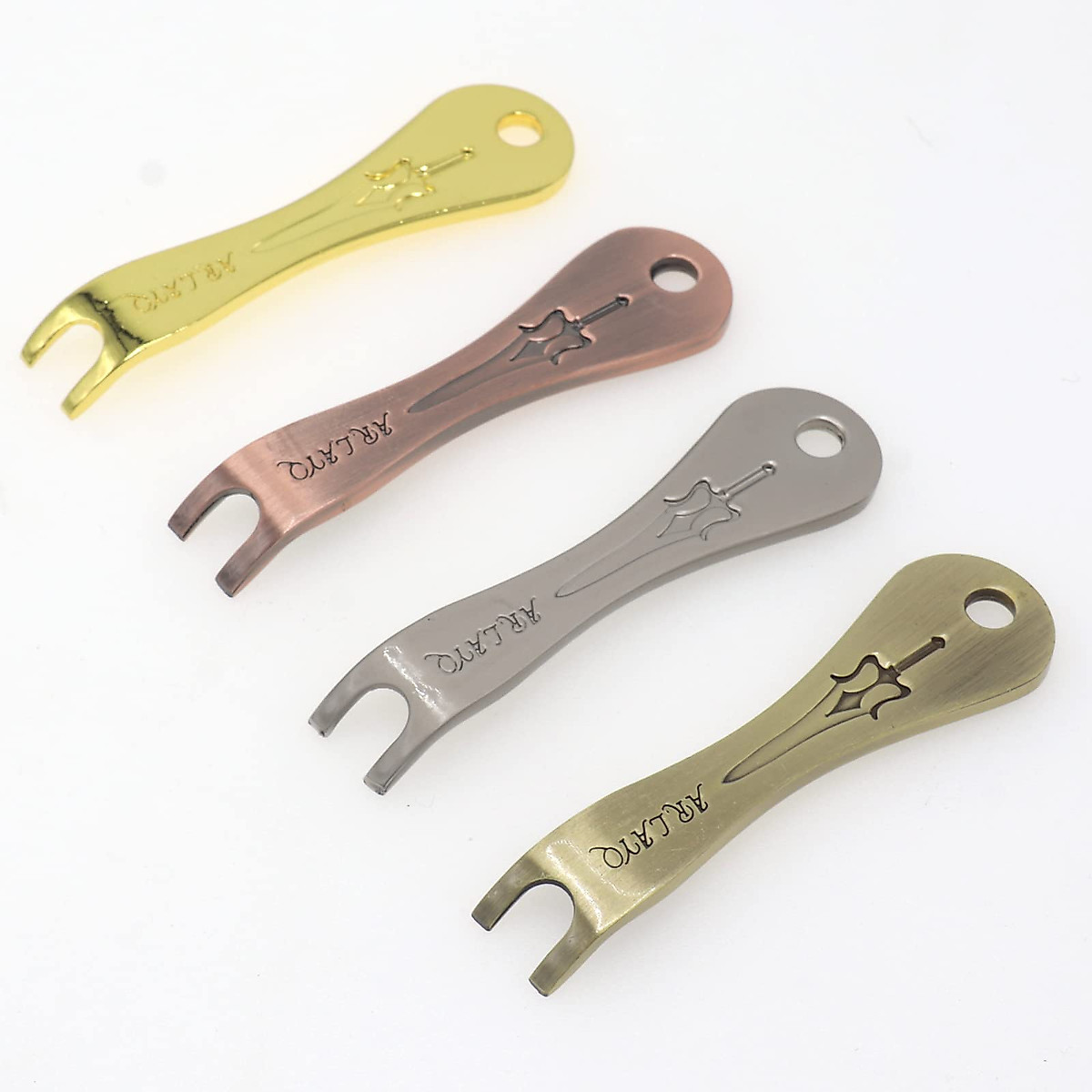 Cheerock Metal Acoustic Guitar Bridge Pins Puller, Acoustic Guitar Pegs Remover Extractor, Guitar Knob Puller, Guitar Tools, Compatible with Ukulele