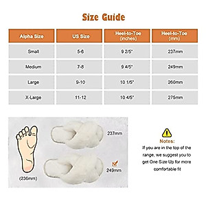 DOIOWN Women's Fuzzy Beige Slippers Memory Foam Cute House Slippers Plush Fluffy Furry Open Toe Home Shoes Bridal Bridesmaid Gifts for Wedding (Size 9-10)