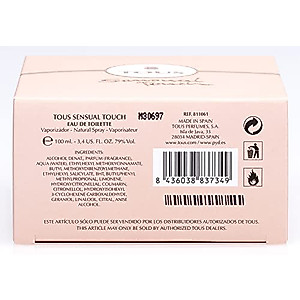 Tous Sensual Touch By Tous 3.4 oz Eau De Toilette Spray for Women