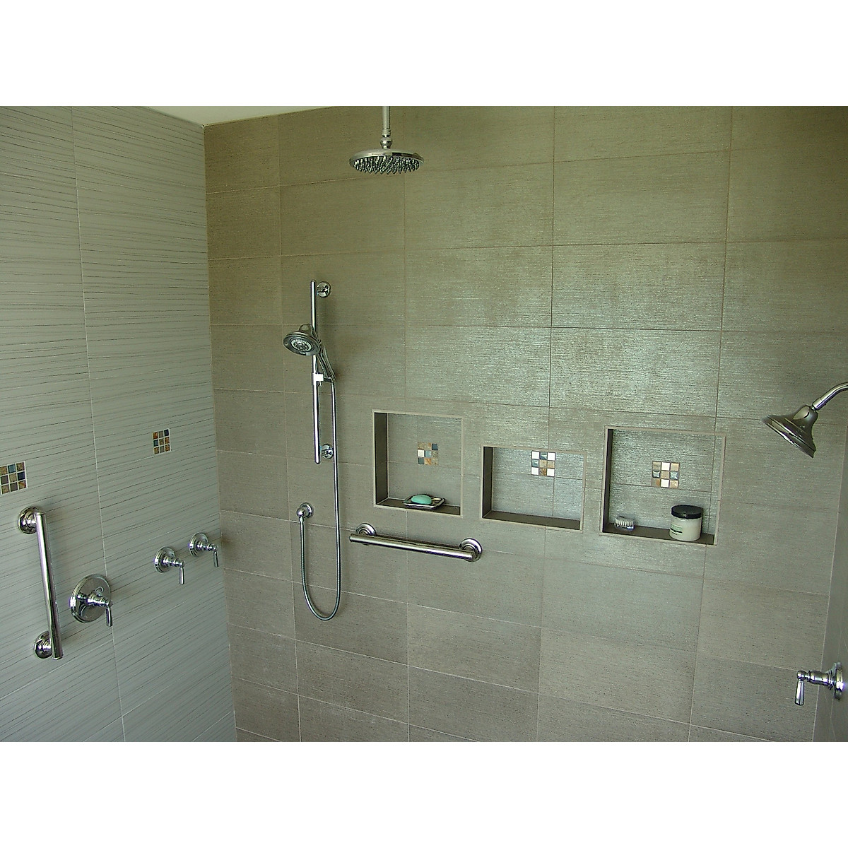 EZ-NICHES - USA - Ready for Tile Niche Preformed Bathroom Recess It Shower Shampoo Shelf (14" X 14")