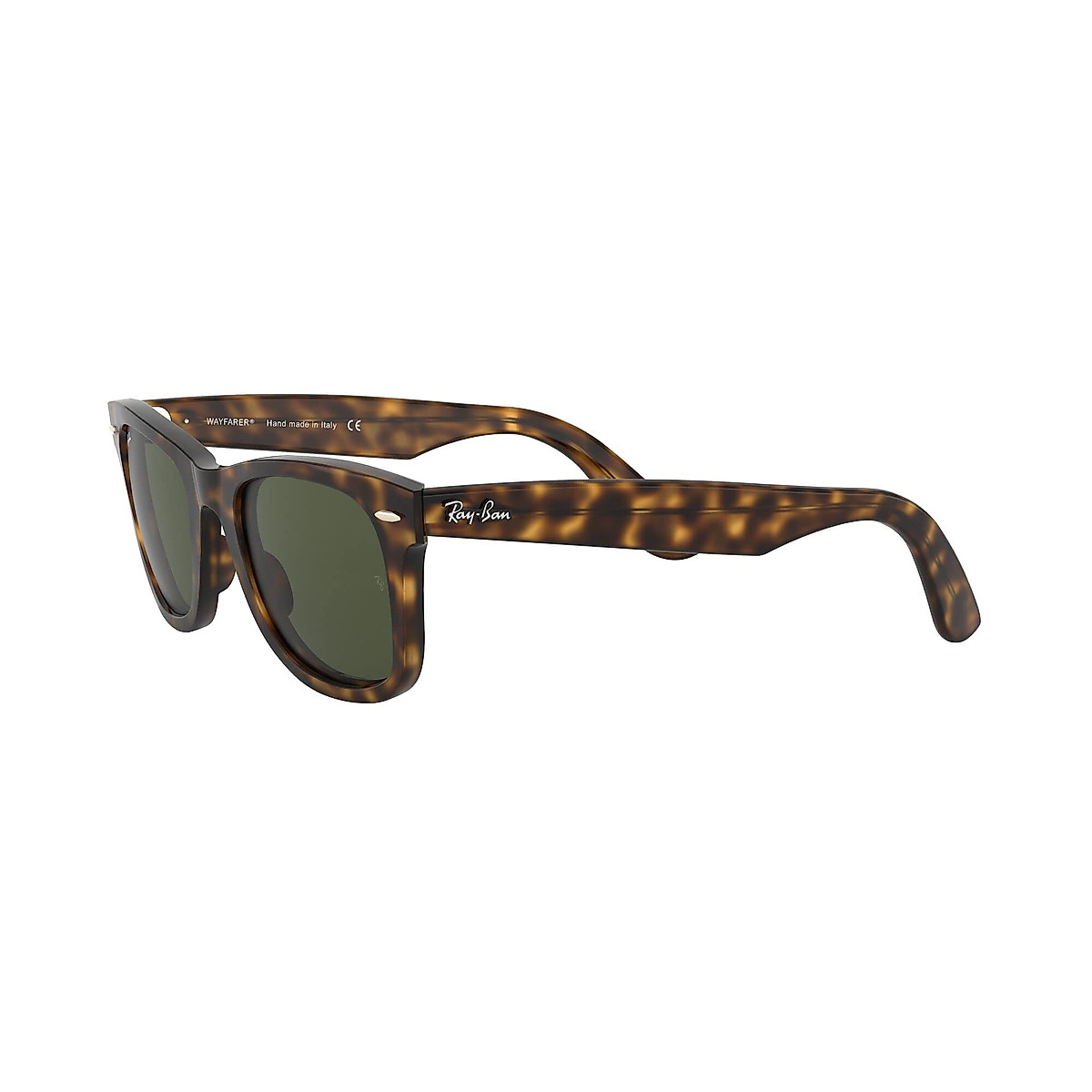 Ray-Ban Rb4340 Wayfarer Ease Square Sunglasses, Light Havana/G-15 Green, 50 mm