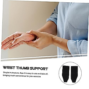 Healvian Wrist Support Brace 1 Pair Sports Wrist Support Gloves Thumb Brace Adjustable Stand Bowling Wrist Support r Wrist Hand Brace Thumb Protective Sleeve Finger Sleeve Belt Fitness