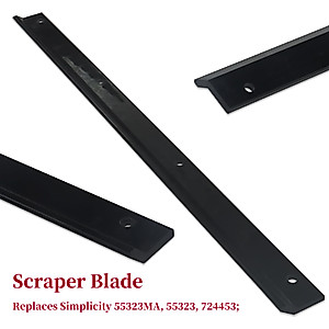 GELASKA 302565MA Rubber Auger Paddles with 55323MA Scraper Blade 1501122MA Cable 762259MA Cable Replaces 302565, 1687312YP, 1687312, 1687312SM, 723006 for Craftsman Murray Snapper 20" 21" Snowthrowers