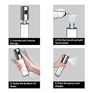 YUAKUOD Oil Sprayer for Cooking, Olive Oil Sprayer, Oil Mister, Oil Sprayer for Air Fryer, Oil Spray Bottle for Salad, BBQ, Kitchen Baking, Roasting
