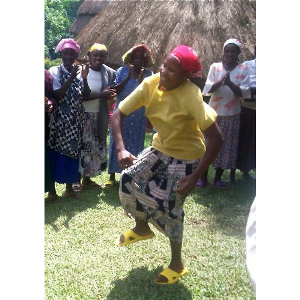 Fair Trade Uganda African Bukedo & Raffia Bowl #UR3110, 9.5-10.5" Across