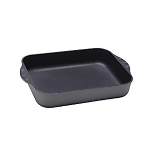 Swiss Diamond 14"x10.25" 5.5Qt Large Roasting Pan HD Nonstick Diamond Coated Aluminum Dishwasher/Oven Safe