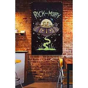 Calhoun Rick and Morty Indoor Wall Banner (30" by 50") (Space Cruiser)