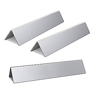 SHINESTAR 15.3-Inch Durable Flavorizer Bars Replacement for Weber Spirit & Spirit II 200 Series (Front Control) Grill Parts, Stainless Steel, 3-Pack