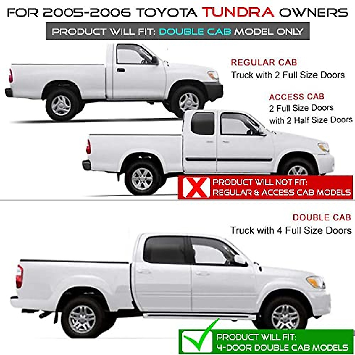 ACANII - For 2005-2006 Toyota Tundra 05-07 Sequoia Double | Crew Cab Headlights Headlamps w/Corner Lamps Set Left+Right