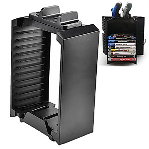 Vertical Console Stand Cooling Fan Game Disk Rack Holder for PS4 Slim PRO XboxONE S