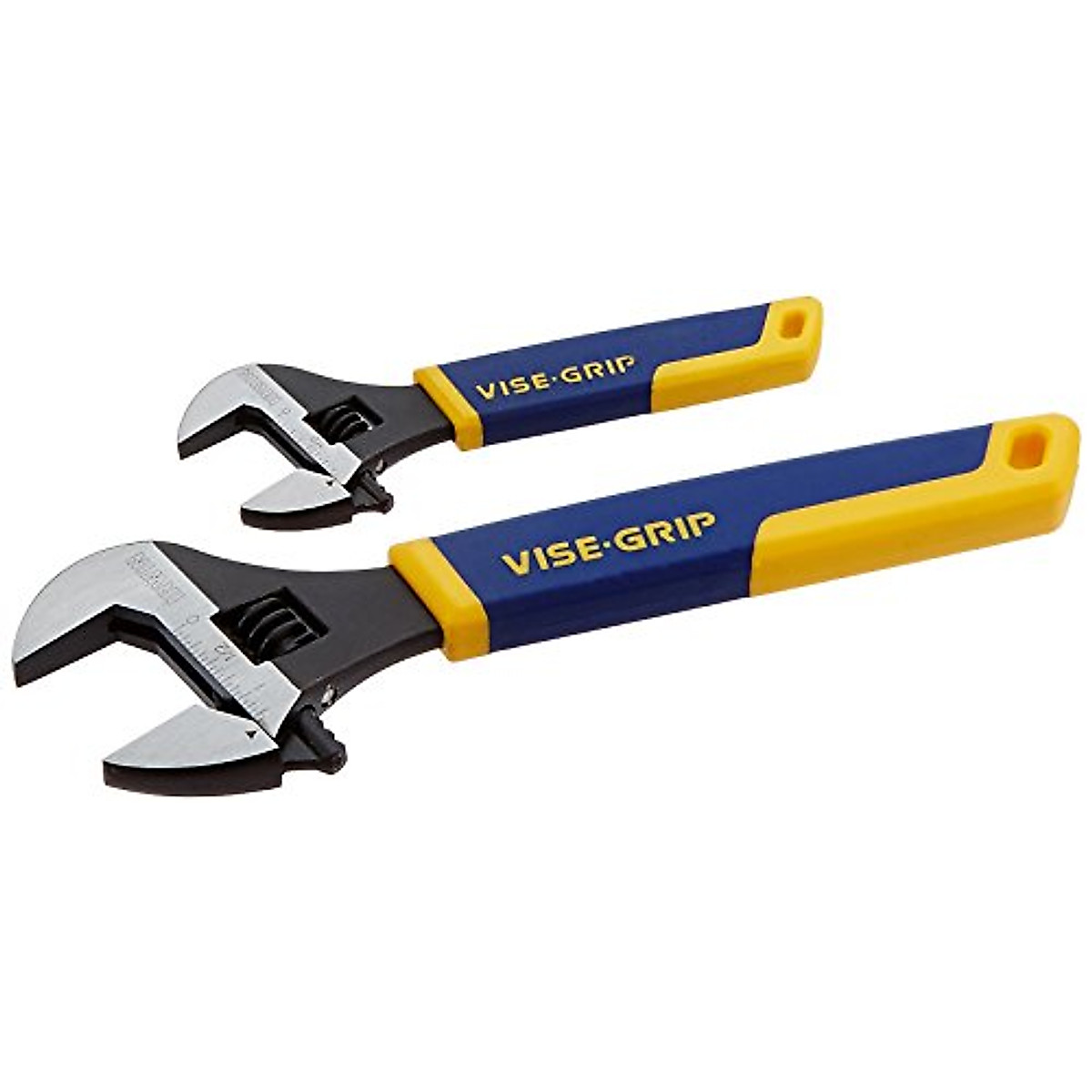 IRWIN VISE-GRIP Adjustable Wrench Set, SAE, 6-Inch & 10-Inch, 2-Piece (2078700) , Blue