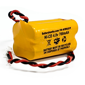 Battery Hawk (4 Pack) Ni-CD Unitech AA500MAH BL93NC487 DAA700MAH4.8V BST 4.8v 700mAh D-AA500mAh AA600mAh ELB-B006