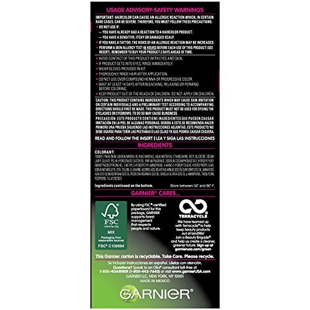 Garnier Olia Ammonia Free Hair Color [5.60] Medium Garnet Red 1 ea