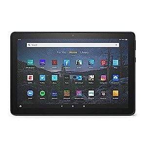 Tablet Bundle: Includes Amazon Fire HD 10 Plus tablet, 10.1", 1080p Full HD, 32 GB (Slate) & Made for Amazon Active Noise Cancelling Bluetooth Headphones (Grey)