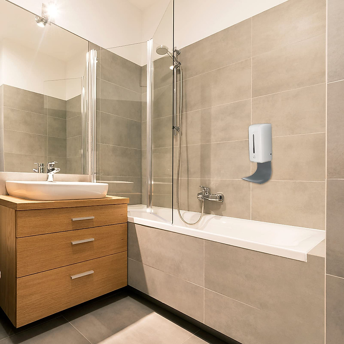 Hemoton 1pc Water Tray Soap Dispenser Catch Tray Wall Mount Soap Dispenser Wall Mounted Holder Laundry Cup Holder Soap Dispenser Drip Tray Black Automatic Plastic Soap Holder