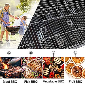 Grill Parts for DynaGlo DGF510SBP, DGF510SSP, DGF510SSP-D, Grill Heat Plate Tent & Cooking Grid for Backyard BY13-101-001-13, GBC1460W, GBC1461W, GBC1462W, GBC1059WB, BH13-101-099-01, BH14-101-099-01