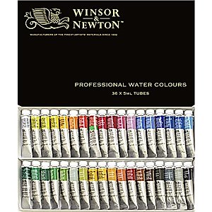 Windsor & Newton Artists Water 5ML tube 36C set (japan import)