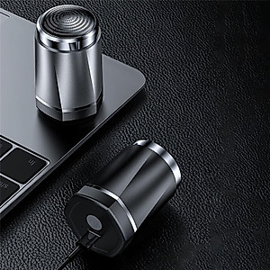 Electric Razor for Men Pocket Size Mini Portable Shaver Wet and Dry Use, Rechargeable Multifunction Portable Travel Shaver for Men's Beard Shaving Trimming Grooming