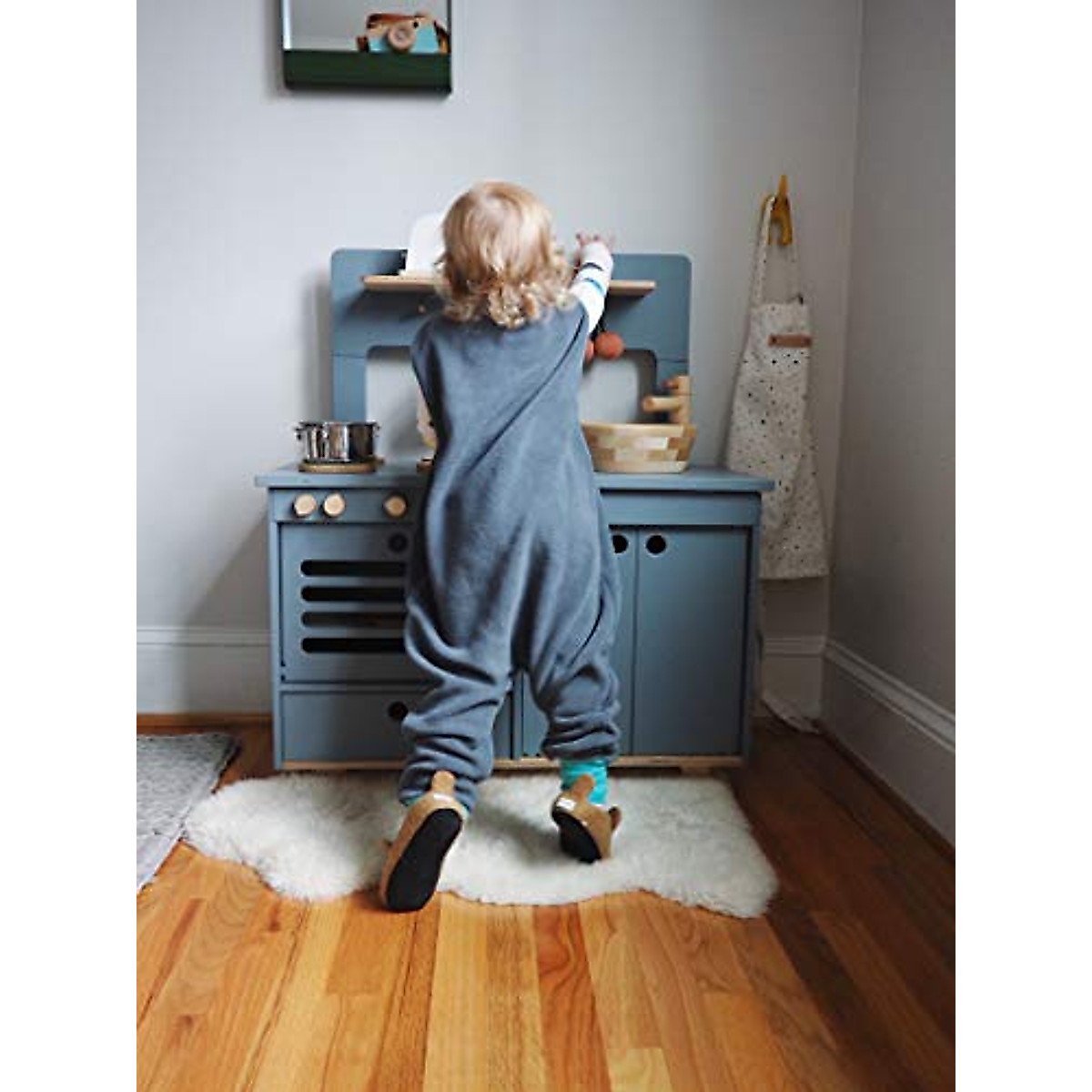 Baby Deedee Fleece Sack with Feet Sleep Bag, Sleep Kicker, Toddler Sleeping Bag, Teal, 2-4 T