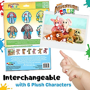 Nobory Toys The Adventure Crew High Contrast Sensory Activity Suit for Infants and Toddlers | Interchangeable with The Adventure Crew Plush Characters | Early Learning Toy