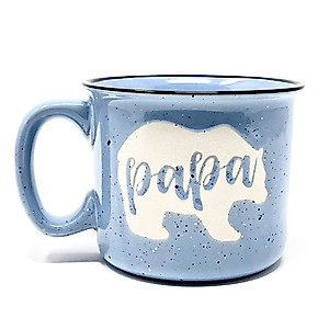 Papa Bear Coffee Mug for Dad, Father, Grandpa, Husband - Unique Fun Gifts for Men, Grandads, Grandfather, Grandad, Pop Gifts from Grandkids for Father's Day, Christmas, Birthday Presents for Grandpa