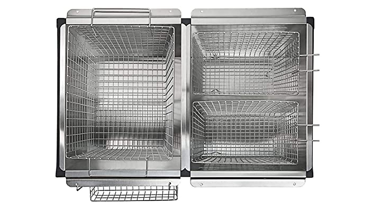 Outdoor Triple Deep Fryer - Stainless Steel Propane Cooker for Food ...