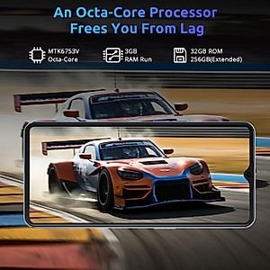 Xgody Mate50 3GB+32GB Octa-Core 4G Unlocked Phones, 6.56'’ Incell Screen Dual Sim Unlocked Cell Phones, 4500mAh Battery, Face Unlock, Camera 5MP+18MP Android Smartphones (Blue)