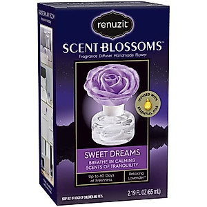Renuzit Scent Blossoms Fragrance Diffuser Handmade Flower, Sweet Dreams, 1 Count