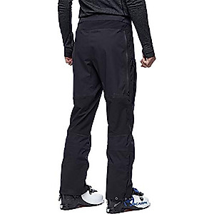 Black Diamond Mens Dawn Patrol Hybrid Ski Pants, Black, Large