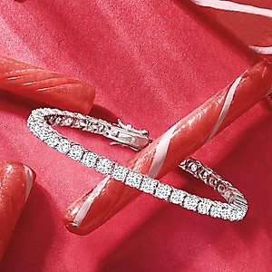 Ross-Simons 10.00 ct. t.w. CZ Tennis Bracelet in Sterling Silver. 7 inches