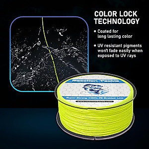 Reaction Tackle Braided Fishing Line Moss Green 10LB 150yd