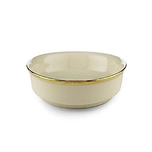 Lenox Eternal Gold Banded Ivory China 8-Inch Pasta/Soup
