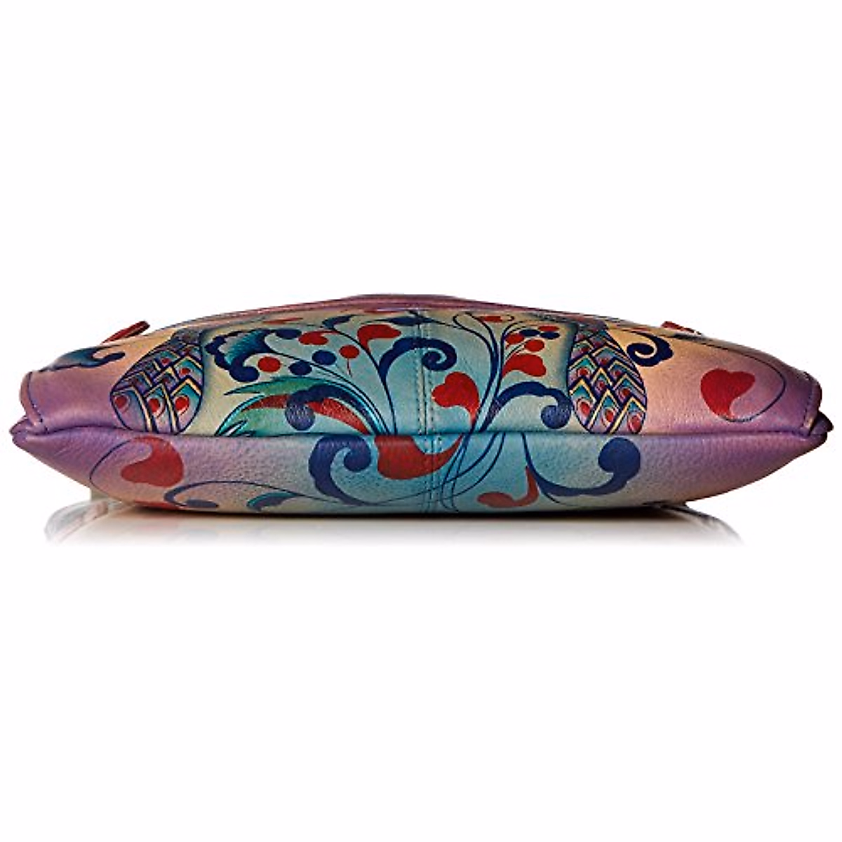 Anna by Anuschka womens Zip-top Organizer With Snap Side cross body handbags, Turkish Pottery, One Size US