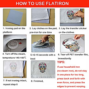 9 Sheets Christmas Iron on Transfers for T-Shirt Christmas Iron on Patches Heat Transfer Design Vinyl Stickers Decals Santa Claus Elk Appliques for Clothing T-Shirts Jackets Hoodies Pillow Covers