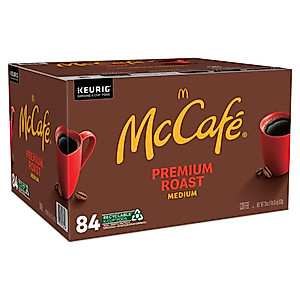 McCafe Premium Medium Roast K-Cup Coffee Pods, Premium Roast, 84 Count