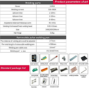 RCBDBSM Pulse Spot Welder 0.2mm Battery Welding Machine Battery Spot Welder Machine 738AL Spot Welder with Adjustable Welding Head for 18650 14500 Lithium Battery Pack Building