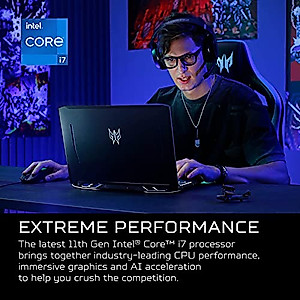 Acer Predator Helios 300 PH317-55-77S4 Gaming Laptop | Intel i7-11800H | NVIDIA GeForce RTX 3070 Laptop GPU | 17.3" QHD 165Hz 3ms IPS Display | 16GB DDR4 | 1TB SSD | Killer WiFi 6 | RGB Keyboard