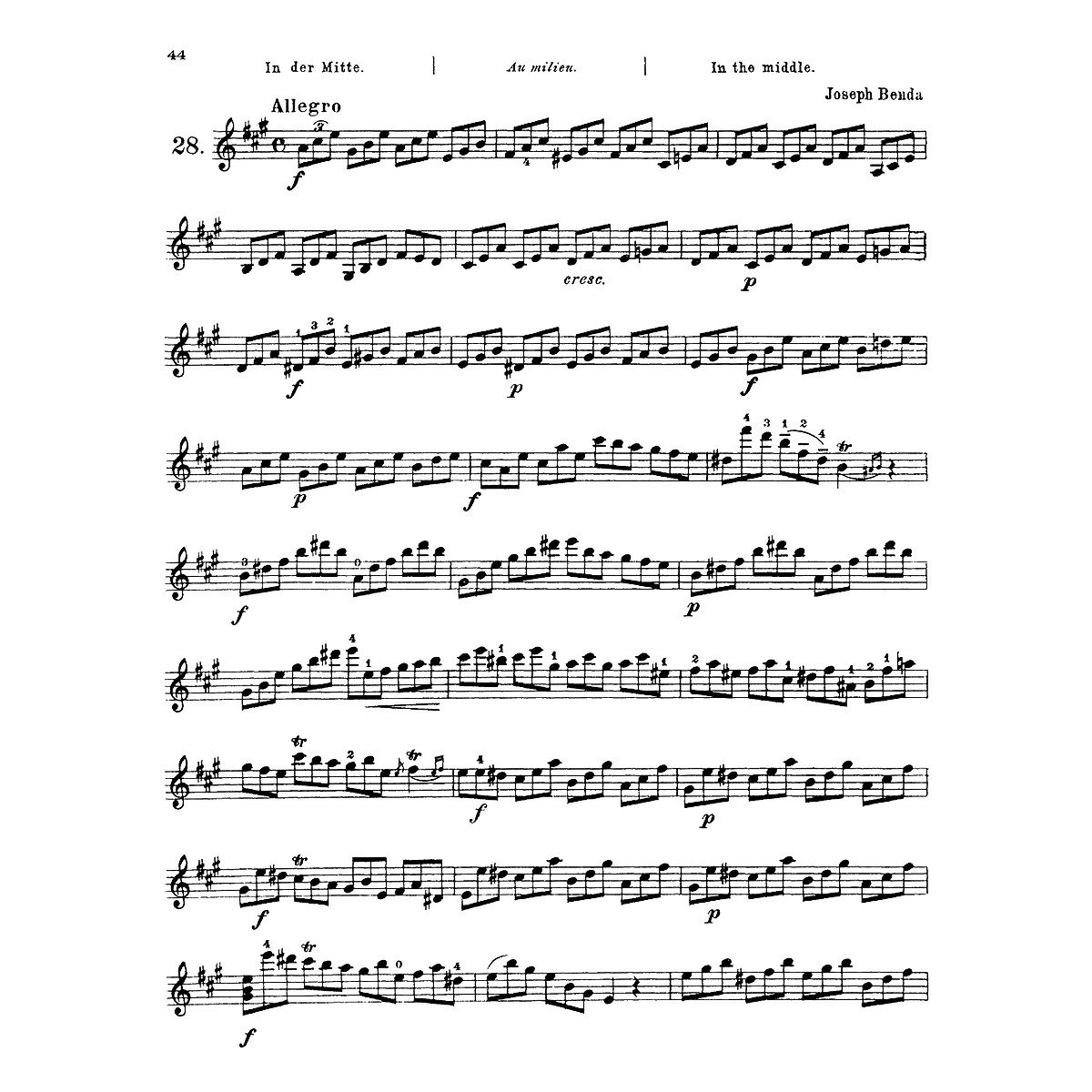 ETUDEN-SAMMLUNG FOR VIOLINE , STUDIES AND EXERCISES FOR VIOLIN, COLLECTION D'ETUDES POUR VIOLON. by CARL FLESCH[ReImaged for Clarity. Student Loose Leaf Facsimile Edition.]