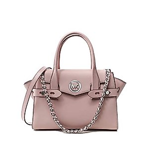 Michael Kors Women's Carmen Small Saffiano Leather Belted Satchel Pink One Size