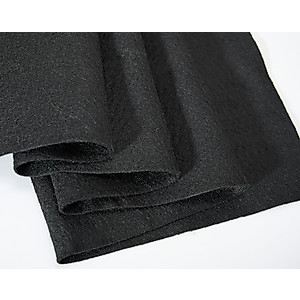 Soft Black Felt Fabric 36"X 18"/ 1.6mm Thick Sewing Patwork Material Large Craft Felt Roll Fabric by The Yard