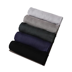 Txameru Women's Hijab Viscose Hijab for Women Muslim Cotton Hijab Fashion Hijab Scarf (Black)