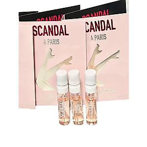 Jean Paul Gaultier A Paris Scandal Women Sample EDT 0.05 fl. oz. / 1.5 ml Vial Spray Mini Perfume Vial Eau De Toilette (Set of 3)